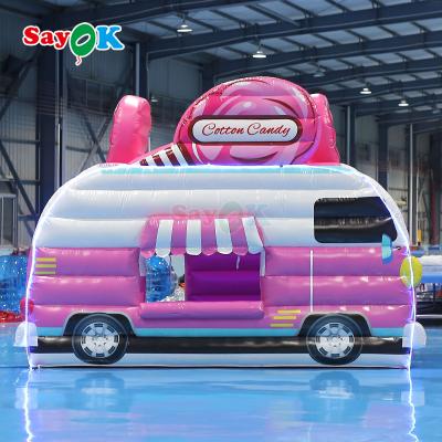 China Customizable Inflatable Air Tent 4.5m x 3m for Outdoor Event Advertising Candy Floss Booth for sale