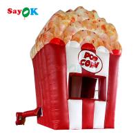 China Custom Portable Inflatable Popcorn Stand Booth Air Tent 0.4mm PVC Tarpaulin UV Resistant Outdoor Event for sale