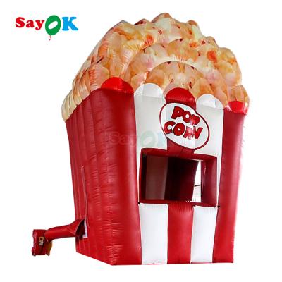 China Custom Portable Inflatable Popcorn Stand Booth Air Tent 0.4mm PVC Tarpaulin UV Resistant Outdoor Event for sale