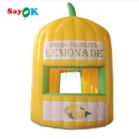 China Custom Inflatable Lemonade Stand Air Tent 0.4mm PVC Waterproof UV Resistant for Outdoor Events for sale