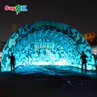 China Portable Waterproof Inflatable Stage Cover 8.5m x 5.8m with Custom Printing and LED for sale