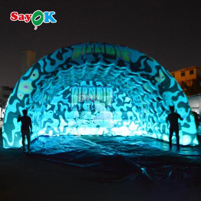 China Portable Waterproof Inflatable Stage Cover 8.5m x 5.8m with Custom Printing and LED for sale