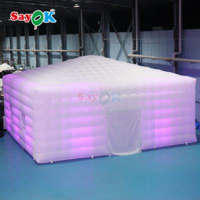 China Portable LED Inflatable Air Tent 10m x 10m with Durable 210D Oxford Cloth for Outdoor Events for sale