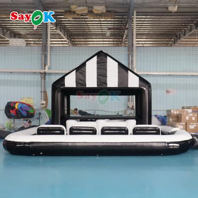 China Custom Inflatable Pool Bar with Seats 6m x 5m x 3.5m for Outdoor Party and Commercial Events for sale