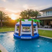 China Commercial Waterproof Flame-Retardant Inflatable Pool Bar 5m x 5m x 3.3mH for Outdoor Events for sale