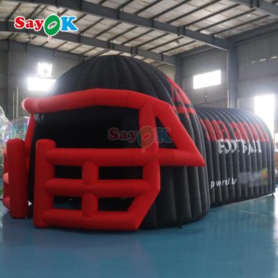 China Customized Durable 210D Oxford Cloth Inflatable Football Helmet Tunnel Tent with Easy Setup for sale