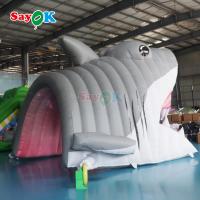 China Customized Inflatable Shark Tunnel Entrance 5x5x5m for Outdoor Pool Party Commercial Event for sale