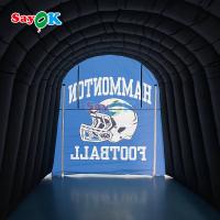 China Customized Portable Inflatable Devil Tunnel 6.7x3x3m for Outdoor Football Sports for sale