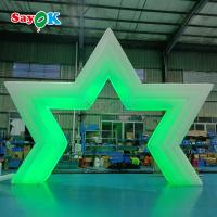 China Custom Star Inflatable LED Arch 8m x 6m for Outdoor Events and Promotions for sale