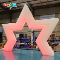 China Custom Star Inflatable LED Arch 8m x 6m for Outdoor Events and Promotions for sale