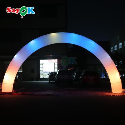 China Custom Inflatable Arch 8m x 4m with LED Lights for Outdoor Events and Promotions for sale