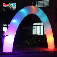 China Custom Inflatable Arch 8m x 4m with LED Lights for Outdoor Events and Promotions for sale