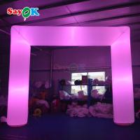 China Customizable Portable Inflatable LED Arch 5m x 0.8m x 4mH for Outdoor Events Advertising for sale