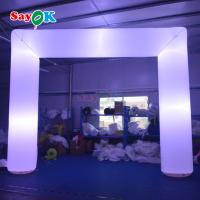 China Customizable Portable Inflatable LED Arch 5m x 0.8m x 4mH for Outdoor Events Advertising for sale