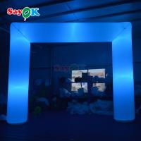 China Customizable Portable Inflatable LED Arch 5m x 0.8m x 4mH for Outdoor Events Advertising for sale