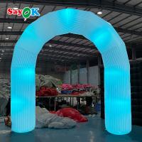 China Custom Inflatable Arch 4mH with LED Lighting for Outdoor Events for sale