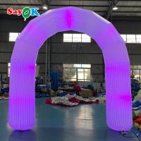 China Custom Inflatable Arch 4mH with LED Lighting for Outdoor Events for sale