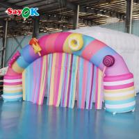 China Custom Outdoor Inflatable Candy Arch 6x3m for Birthday Party Event Advertising for sale