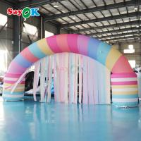 China Custom Outdoor Inflatable Candy Arch 6x3m for Birthday Party Event Advertising for sale