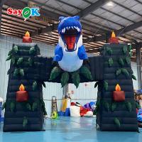 China Custom Dinosaur Inflatable Arch 210D Oxford Cloth Outdoor Event Festival Advertising Arch for sale