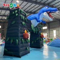 China Custom Dinosaur Inflatable Arch 210D Oxford Cloth Outdoor Event Festival Advertising Arch for sale