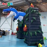 China Custom Dinosaur Inflatable Arch 210D Oxford Cloth Outdoor Event Festival Advertising Arch for sale