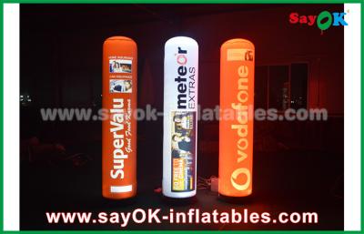 China 190T Nylon Inflatable Pillar 2m with LED Lighting for Advertising Decoration for sale