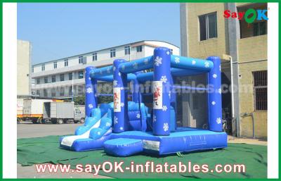 China Customized 0.55mm PVC Inflatable Bouncy Castle with Obstacle Course and Slide for Children for sale