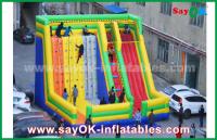 China Commercial Adult Inflatable Slide 9.5×7.5×6.5m with Climbing Wall - Fire-Retardant PVC, CE/UL Certified for sale