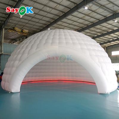 China Portable Igloo Inflatable Air Dome Tent with LED for Outdoor Events Backyard Parties for sale