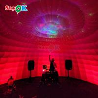 China Commercial PVC Inflatable Dome LED Tent with Two Doors for Outdoor Events for sale