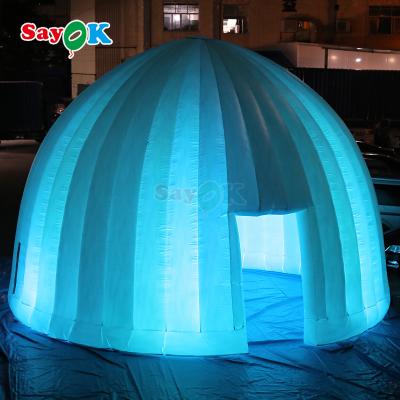 China Commercial PVC Inflatable Igloo Dome Tent with LED and Easy Setup for Outdoor Events for sale
