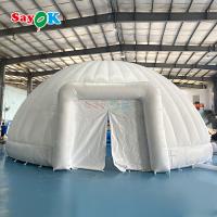 China Commercial PVC Inflatable Dome LED Tent with Two Doors for Outdoor Events for sale
