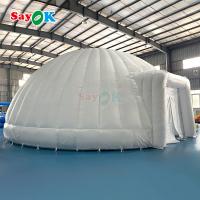 China Commercial PVC Inflatable Dome LED Tent with Two Doors for Outdoor Events for sale
