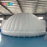 China Commercial PVC Inflatable Dome LED Tent with Two Doors for Outdoor Events for sale