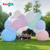 China Custom Cloud Theme Inflatable Tent with LED Lighting for Outdoor Events and Brand Promotions for sale