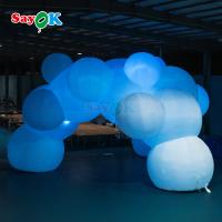 China Custom Cloud Theme Inflatable Tent with LED Lighting for Outdoor Events and Brand Promotions for sale