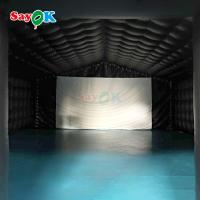 China Custom Logo Printed Inflatable Movie Theater Tent with Flame-Retardant PVC and Weather-Resistant Design for Outdoor Events for sale