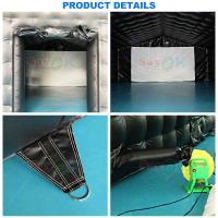China Custom Logo Printed Inflatable Movie Theater Tent with Flame-Retardant PVC and Weather-Resistant Design for Outdoor Events for sale