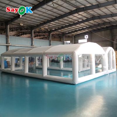 China Weather-resistant Waterproof UV Resistant Inflatable Swimming Pool Tent for Outdoor and Backyard Use for sale