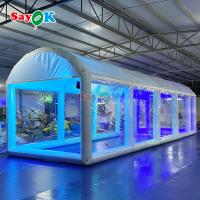 China Custom Inflatable Pool Cover Tent Commercial PVC Swimming Pool Shelter for All Seasons for sale