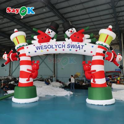 China Custom Inflatable Christmas Arch for Outdoor Events, Festivals and Promotions for sale