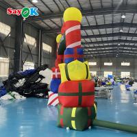 China Custom Christmas Gift Box Inflatable Arch Entrance for Outdoor Events and Festivals Decorations for sale