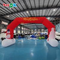 China Custom Outdoor Inflatable Arch Entrance for Christmas Decorations and Event Advertising for sale