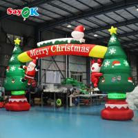 China Christmas LED Inflatable Arch Festival Inflatables Decoration for Outdoor Events for sale
