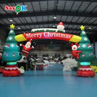 China Christmas LED Inflatable Arch Festival Inflatables Decoration for Outdoor Events for sale