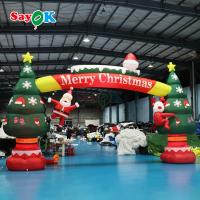 China Christmas LED Inflatable Arch Festival Inflatables Decoration for Outdoor Events for sale