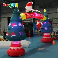 China Christmas LED Inflatable Arch Festival Inflatables Decoration for Outdoor Events for sale