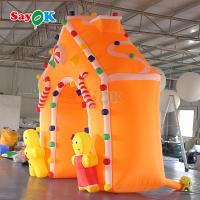 China Custom Gingerbread House Inflatable Arch for Christmas Decorations & Events for sale
