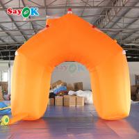China Custom Gingerbread House Inflatable Arch for Christmas Decorations & Events for sale